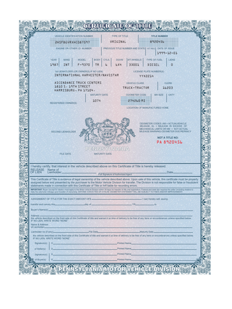 Pennsylvania Titulo International | PDF | Title (Property) | Lien