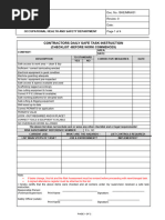 Daily Safety Task Instruction Template | PDF | Occupational Safety And ...