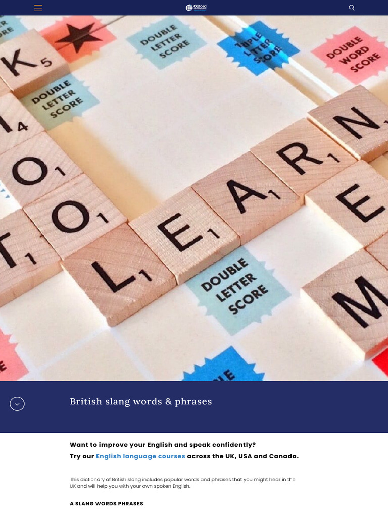 British Slang Words & Phrases: Want To Improve Your English and Speak ...
