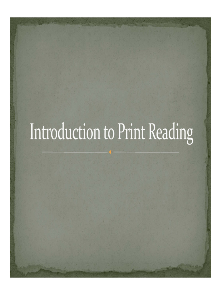 Introduction To Print Reading | PDF | Power (Physics) | Electric Power