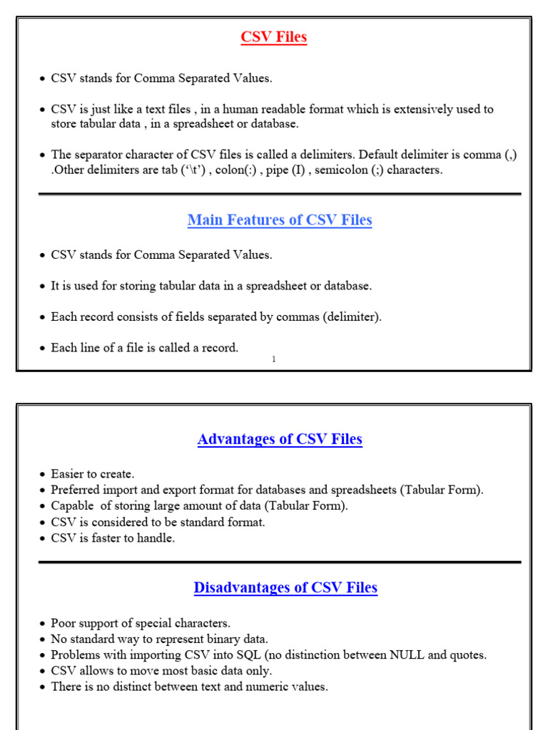 Csvfiles 1 221013160753 7816639c | PDF | Comma Separated Values | Computer Science