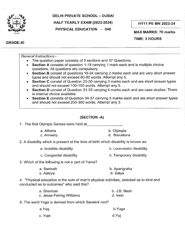 2023 24 Hye gr11 Phy | PDF