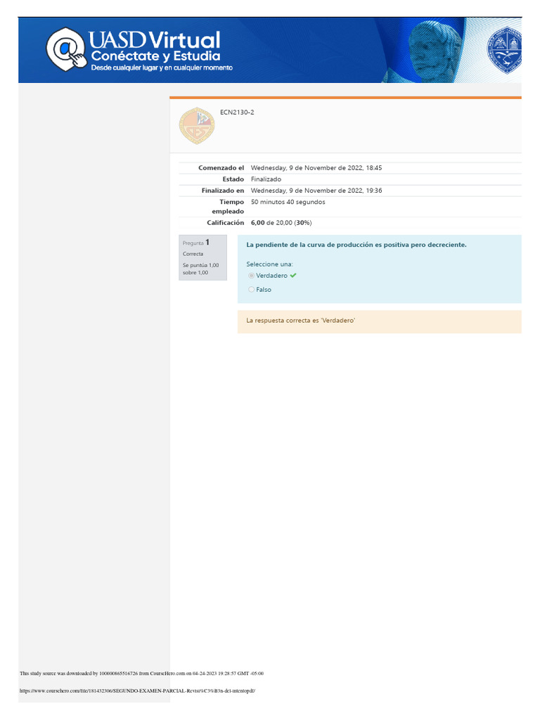 SEGUNDO EXAMEN PARCIAL. Revisi N Del Intento | PDF | Impuestos | Negocios económicos