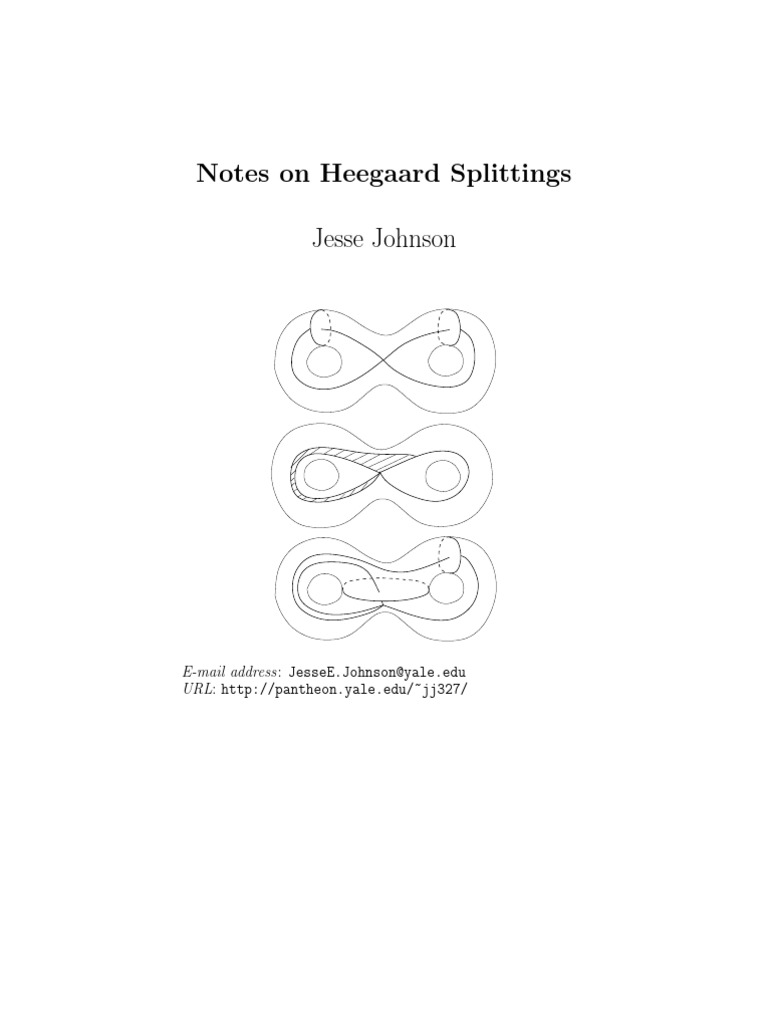 Introduction to Heegaard Splittings | PDF | Manifold | Topology