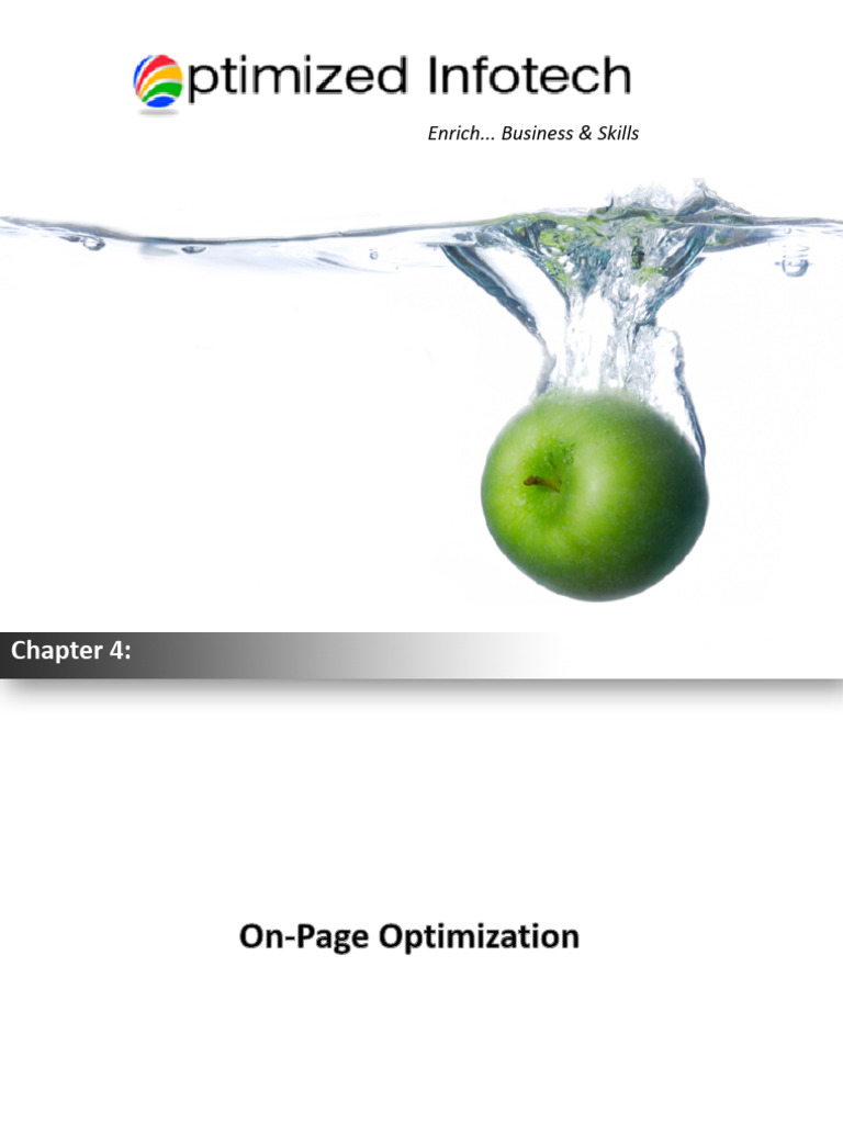 CH4-On-Page Optimization IT (7th SEM) | PDF | Search Engine Optimization | Tag (Metadata)