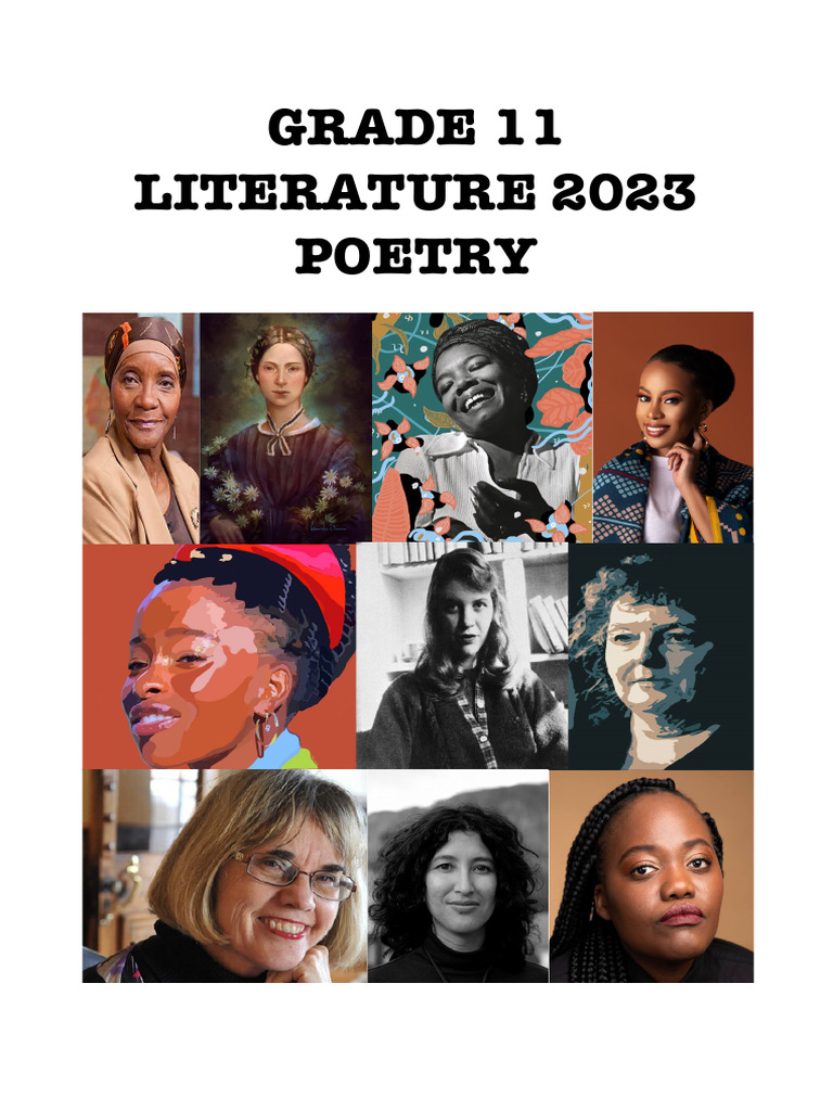 Grade 11 Poetry Workbook 2023 PDF | PDF | Poetry