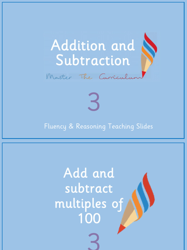 Year 3 Autumn Addition - Subtraction Teaching Slides | PDF ...