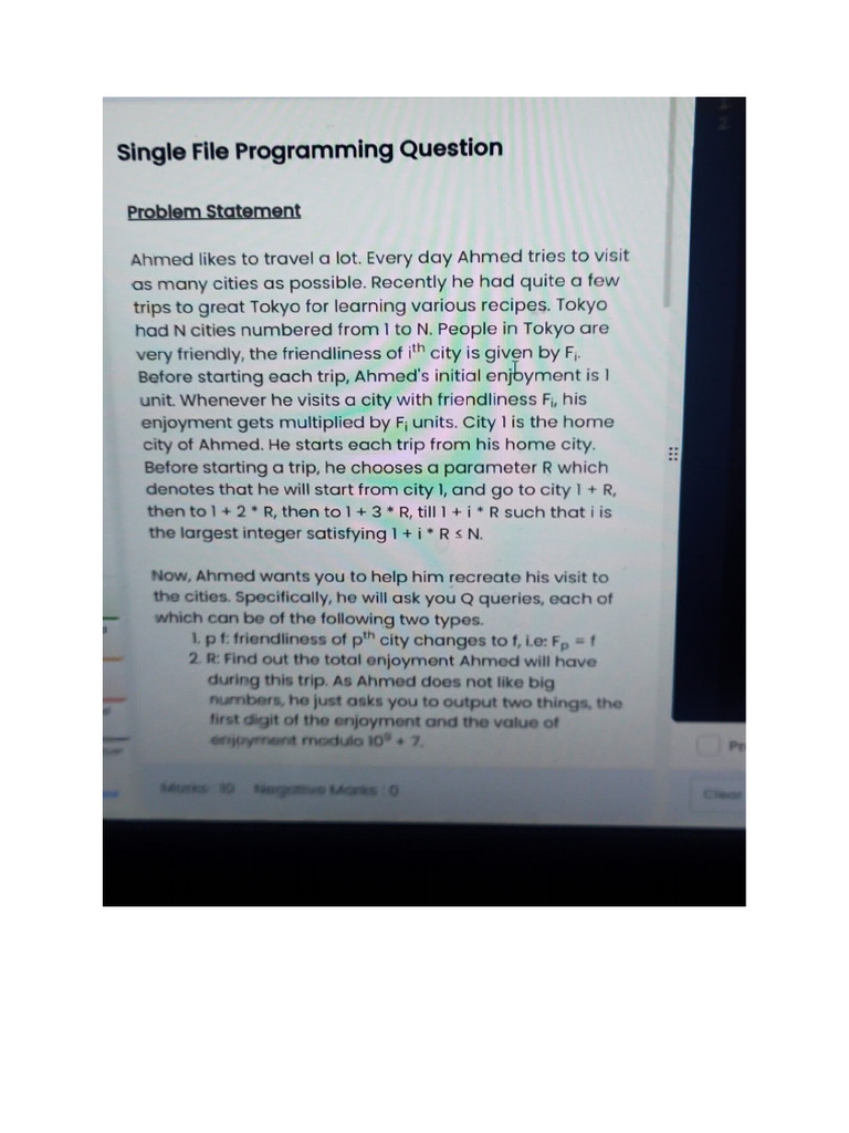 Accenture Mock Question 1 | PDF