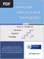 Grade 12 CAT ATP 2025 | PDF | Databases | Spreadsheet