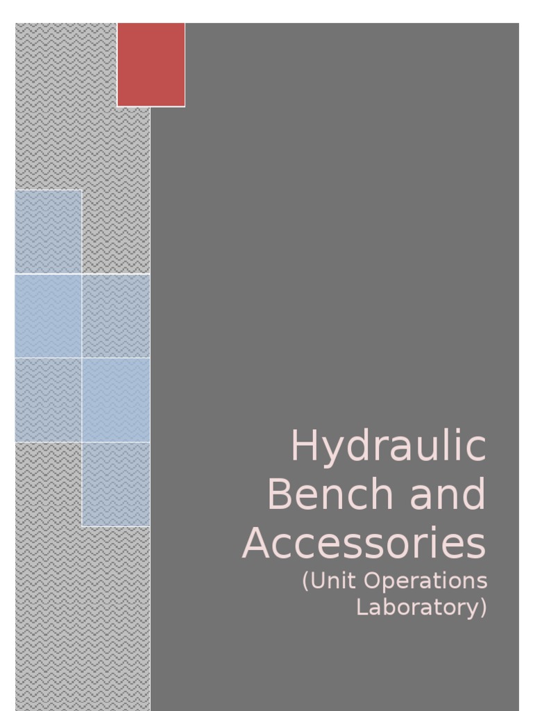 Hydraulic Bench Equipment Overview | PDF | Pump | Flow Measurement