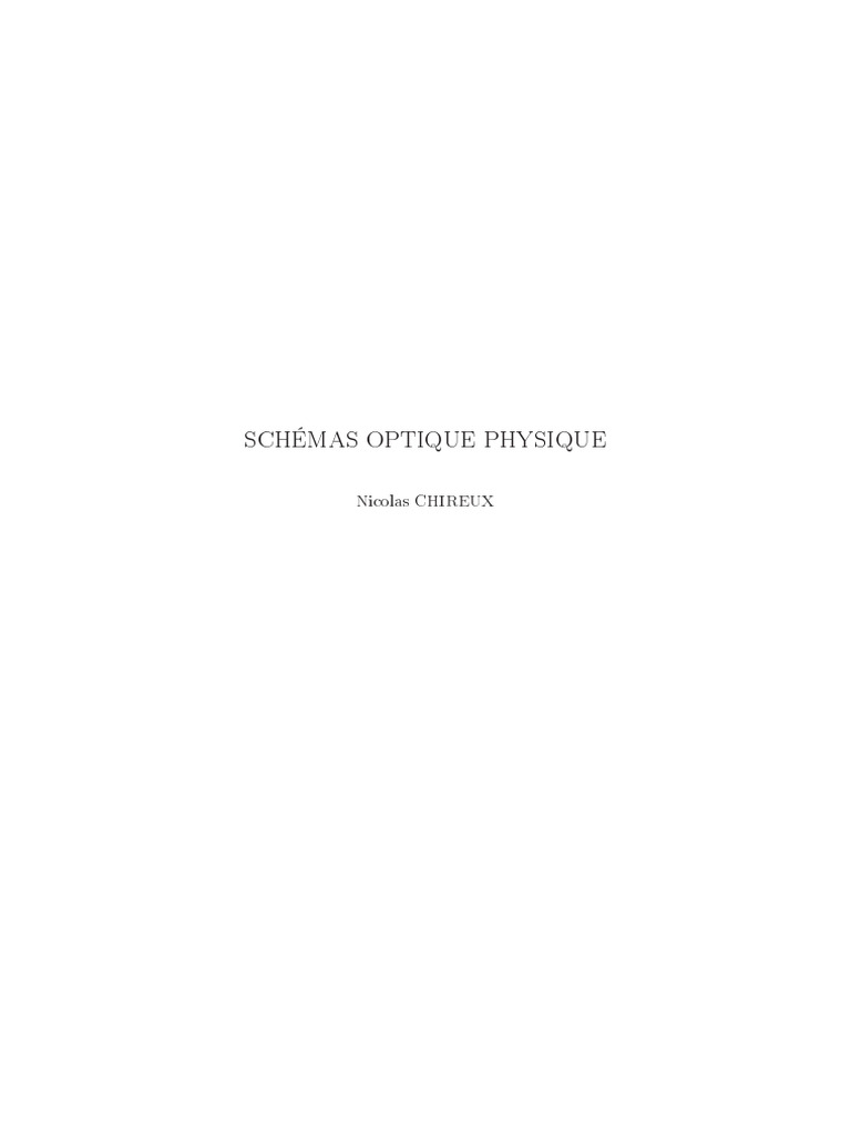 Schémas d'Optique Physique | PDF | Spectre électromagnétique | Lumière