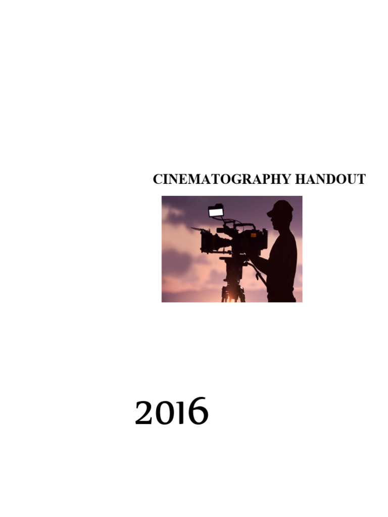 Harmony Cinematography | PDF | Camera Lens | Aperture