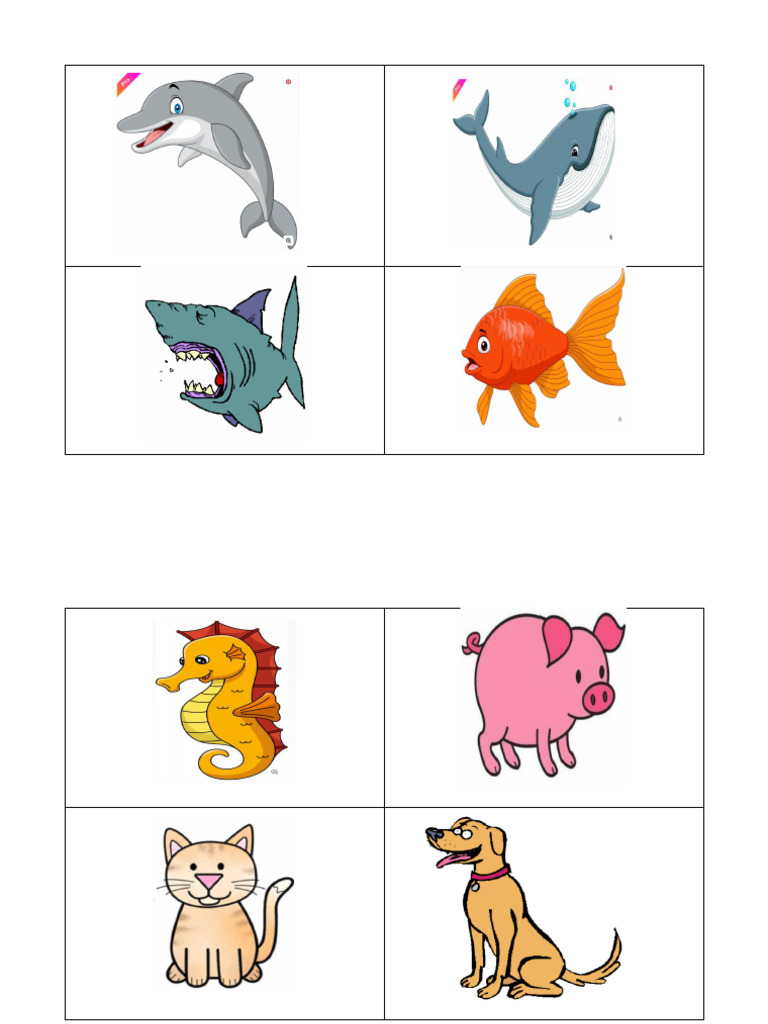 Jeu Animaux Et TRI | PDF