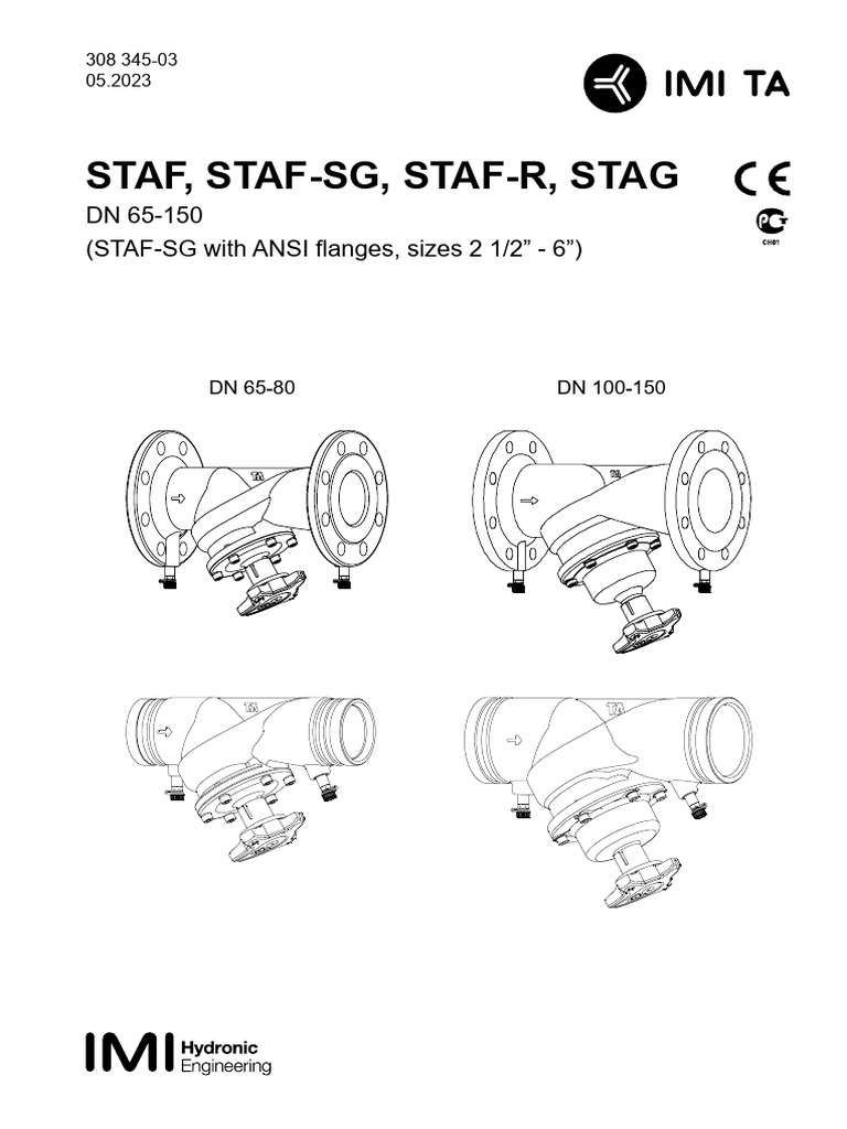 STAF - STAF-SG - STAF-R - STAG - DN65-150 - Instruction Manual Spanish ...