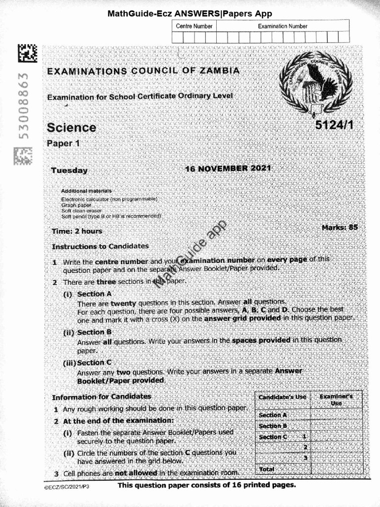 Science P1 2021 G12 | PDF | Career & Growth