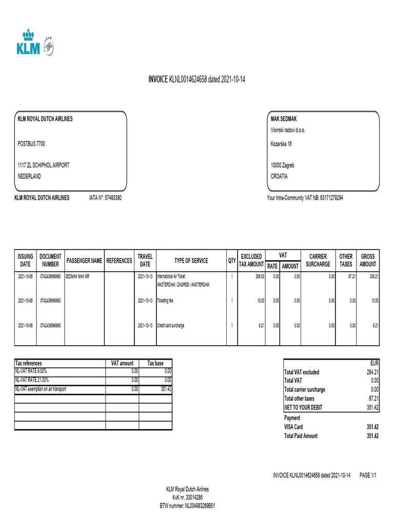 KLMinvoice08102021 | Download Free PDF | Value Added Tax | Taxes