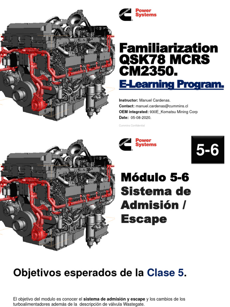 FAM_QSK78 MCRS_E-LEARNING Class 5. | PDF | Turbocompresor | Bienes manufacturados