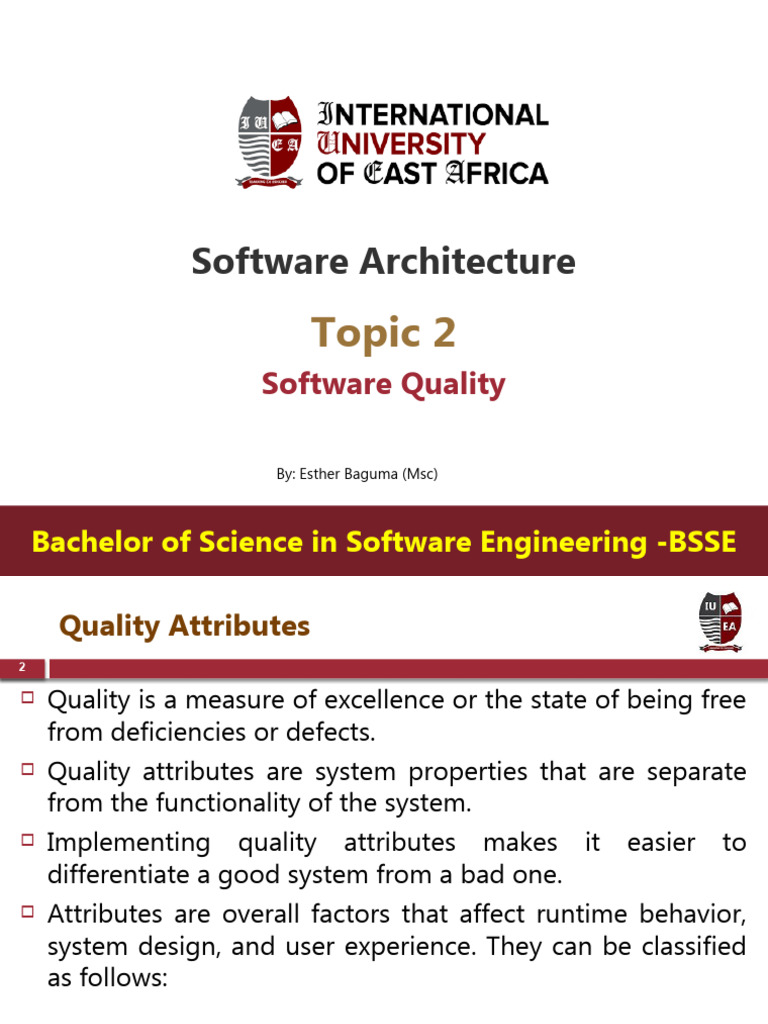 Understanding Software Quality Attributes | PDF | System | Software Quality