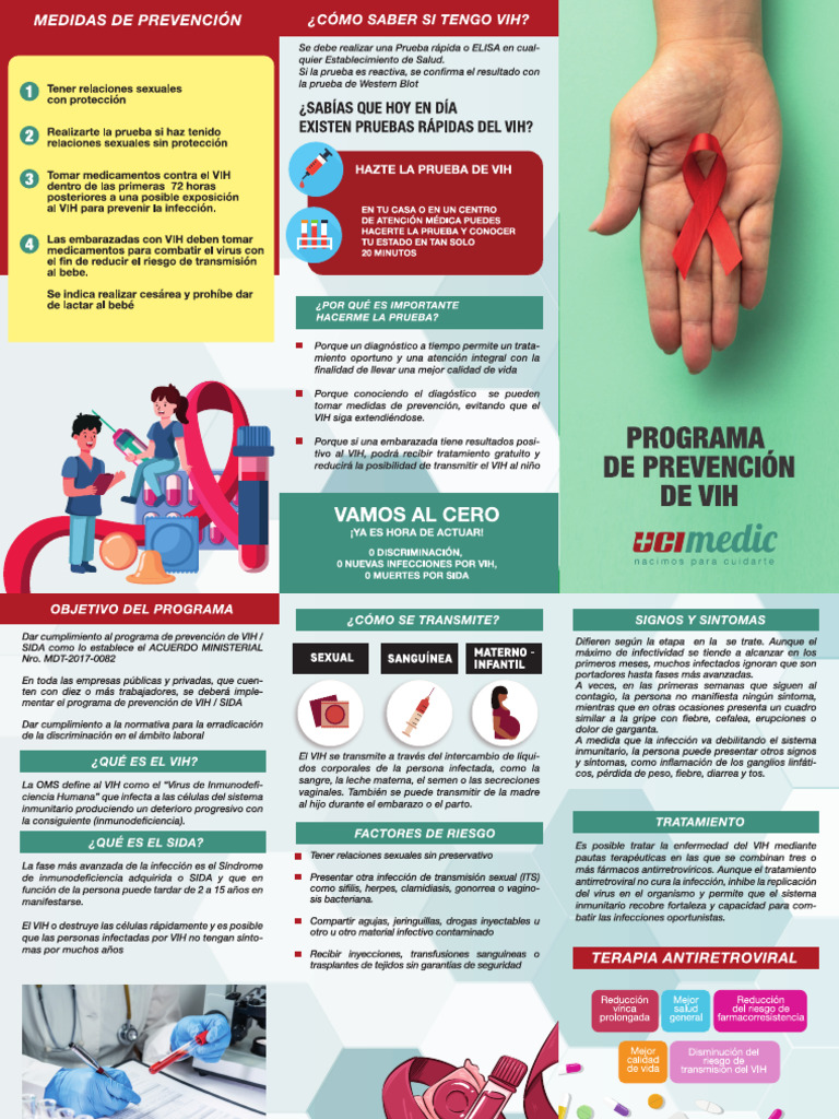 Triptico VIH | PDF