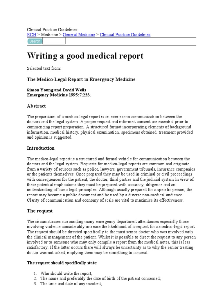 Medico-Legal Report Guidelines | PDF | Consent | Medical Ethics