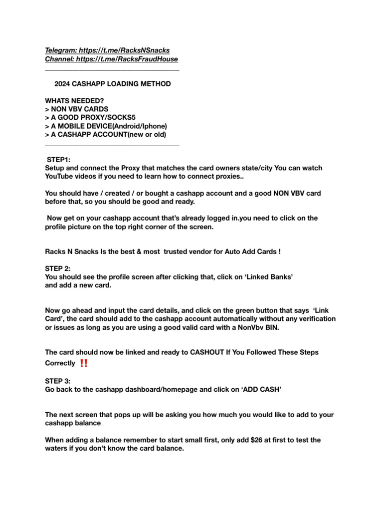 Cashapp Loading Tutorial | PDF | Banking Technology | Service Industries