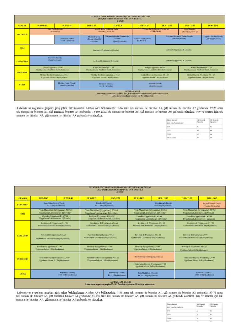 Ders Programi 2023 2024 v16 - 638328159690320888 | PDF