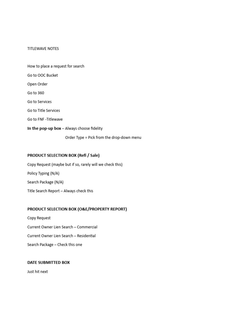 Titlewave Notes | PDF | Software | Computing