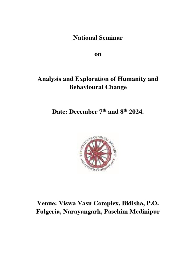 Seminar Brochure Full 2024 | PDF | Science | Behavioural Sciences