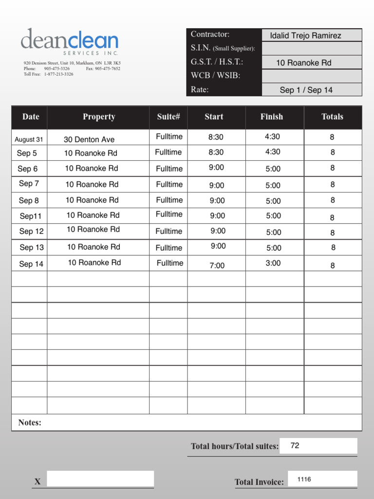 Contractor Work Log Summary | PDF