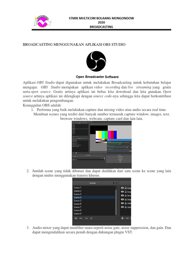 Panduan OBS Studio untuk Pemula | PDF | Komputer