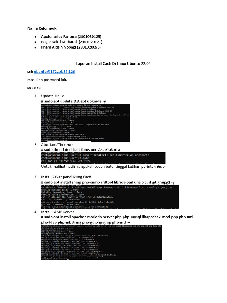 Laporan Cacti + Konf Server | PDF