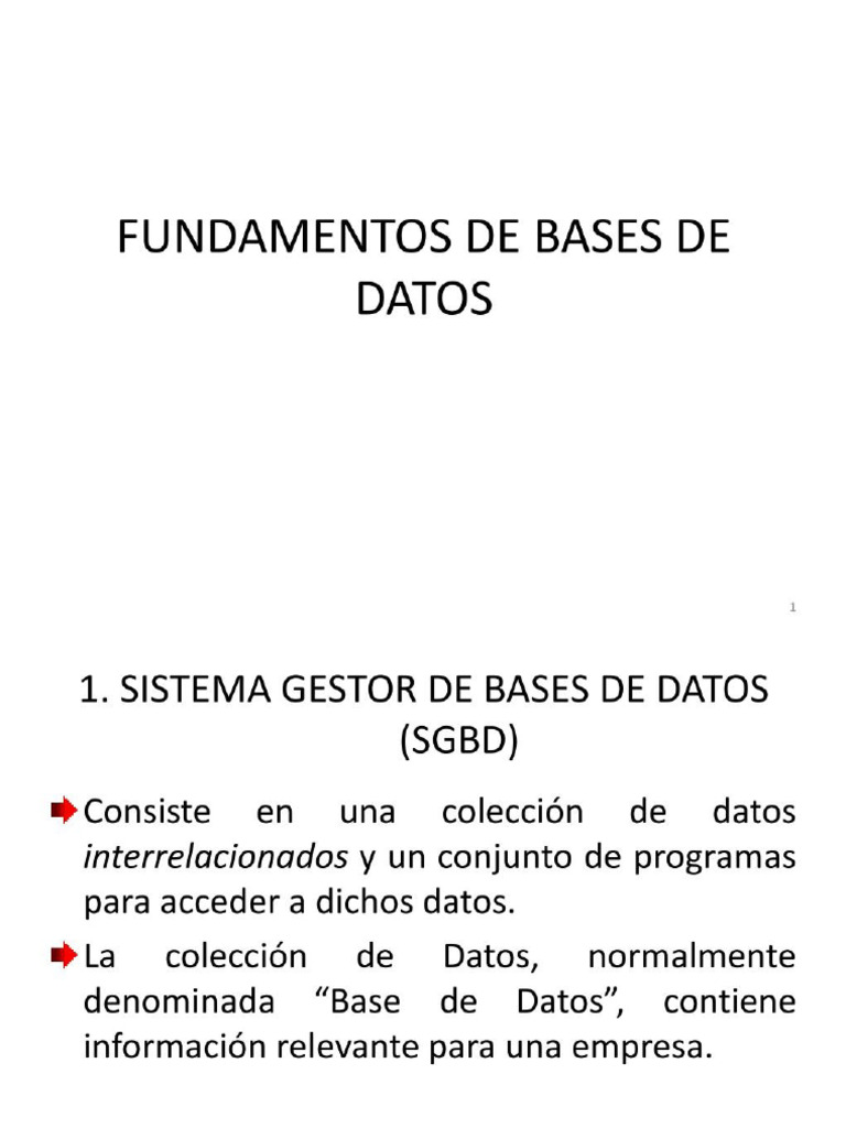 Bases de Datos 2 | PDF