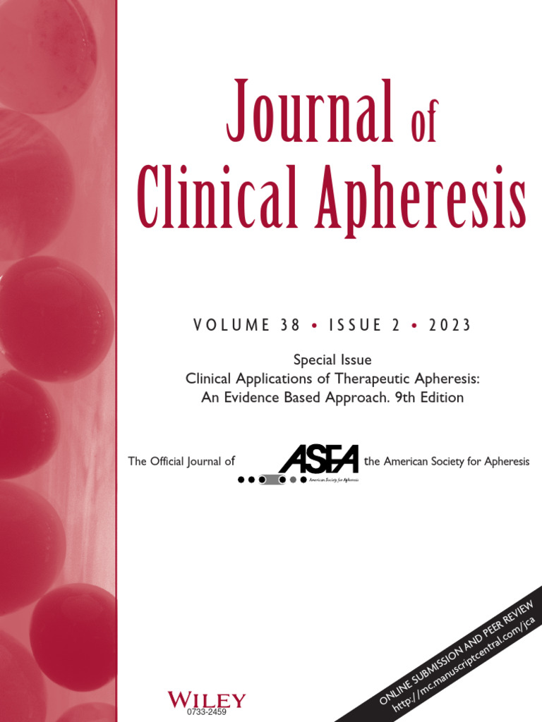 J of Clinical Apheresis - 2023 - | PDF | Academic Publishing | Bibliography