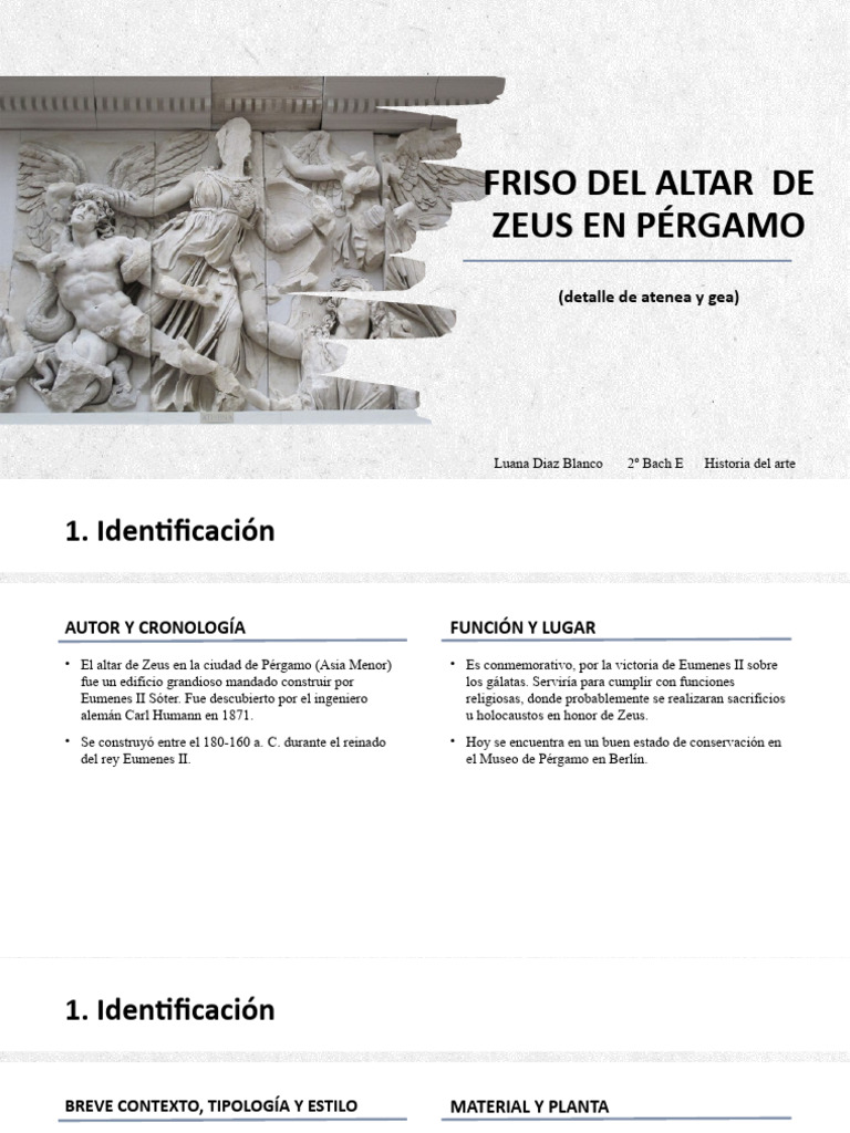 Friso Del Altar de Zeus | PDF | Ciencias sociales | Arte