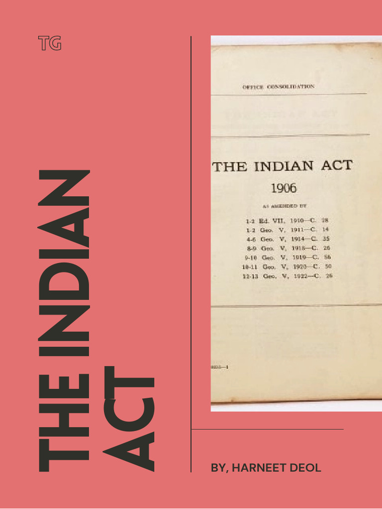 Indian Act | PDF | Justice | Crime & Violence