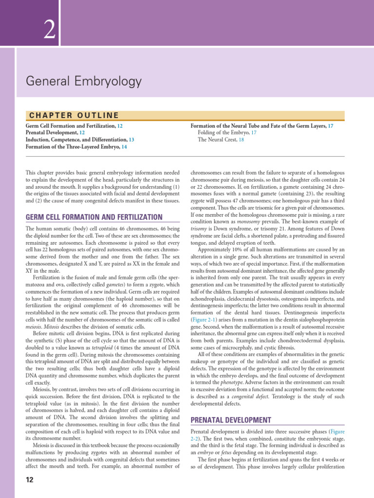 General Embryology | PDF | Ploidy | Embryo