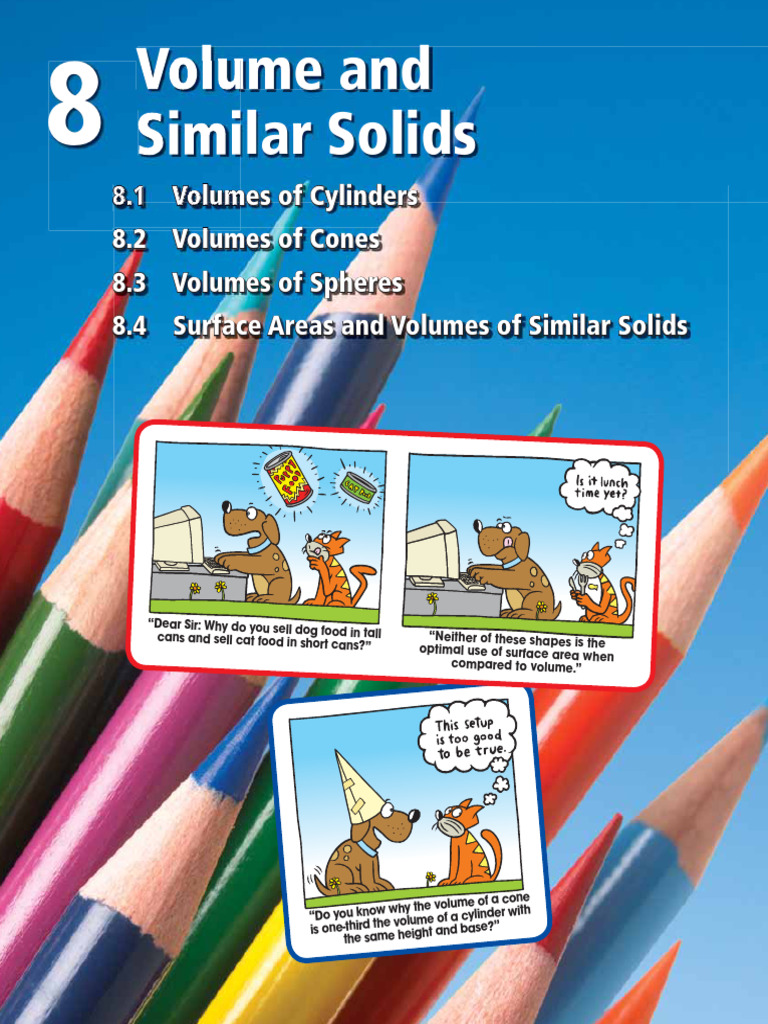 Volume and Surface Area of Solids | PDF | Volume | Area