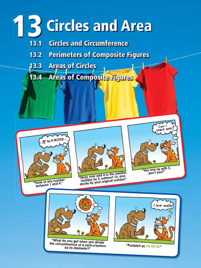 Chap-13 Circles Area | PDF | Area | Circle