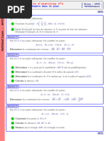 Exercices sur l'équation d'une droite 3AC | PDF | Droite (mathématiques ...