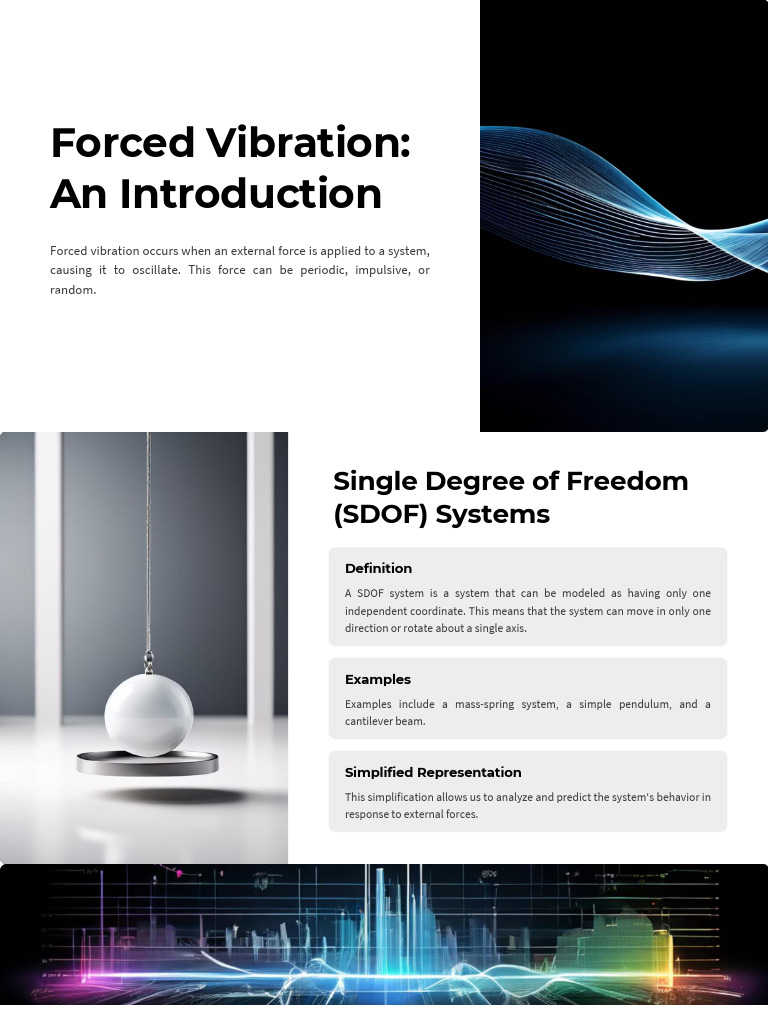 Understanding Forced Vibration in SDOF Systems | PDF | Oscillation | Resonance