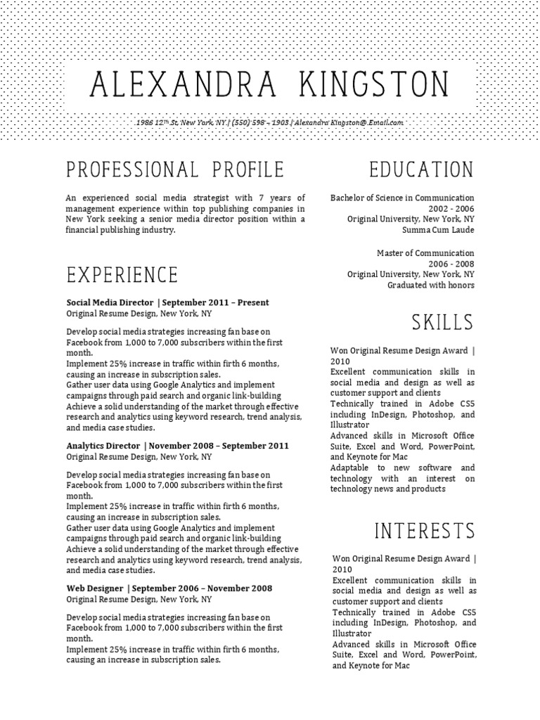 Alexandra Pineapple Resume Template | PDF | Analytics | Adobe Illustrator