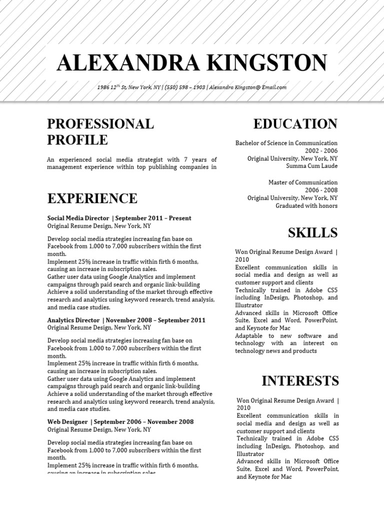 Alexandra Pineapple Resume Template | PDF | Analytics | Adobe Creative ...