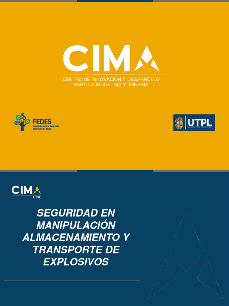 Curso Exposivos Industriales CIMA 2022 | PDF | Naturaleza | Materiales