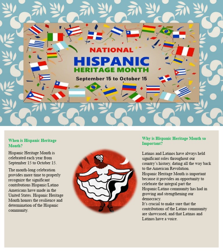 Hispanic Heritage Month Dates & Importance | PDF | Social Science | History