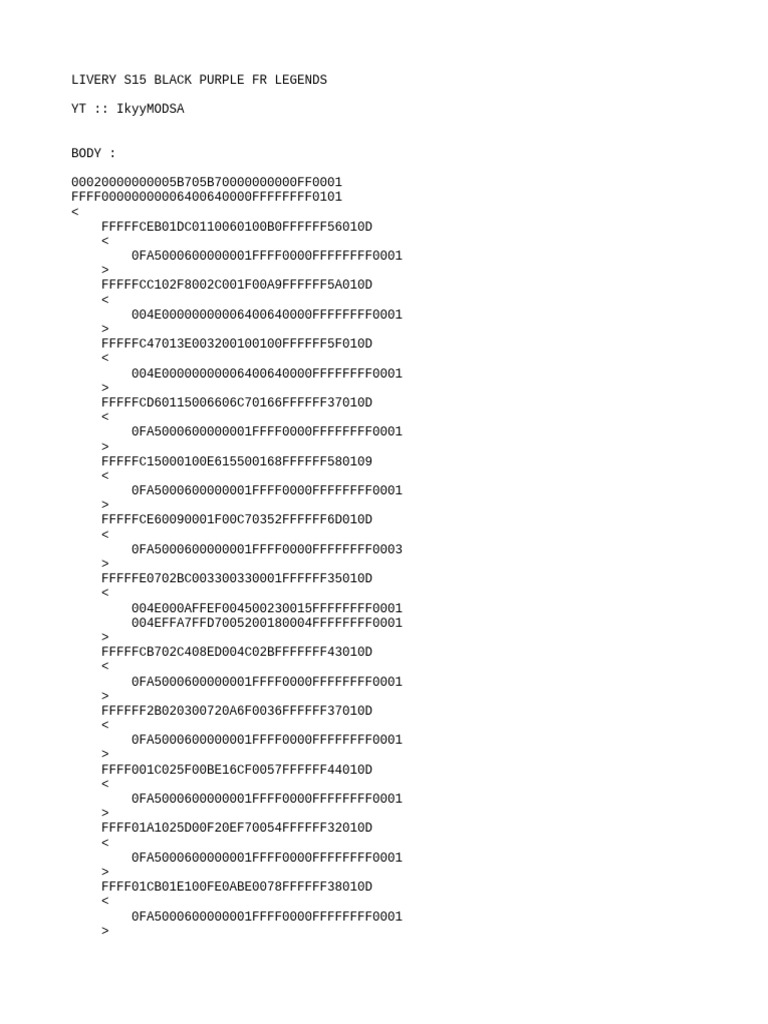 Livery S15 Blackpurple | PDF | Technology & Engineering