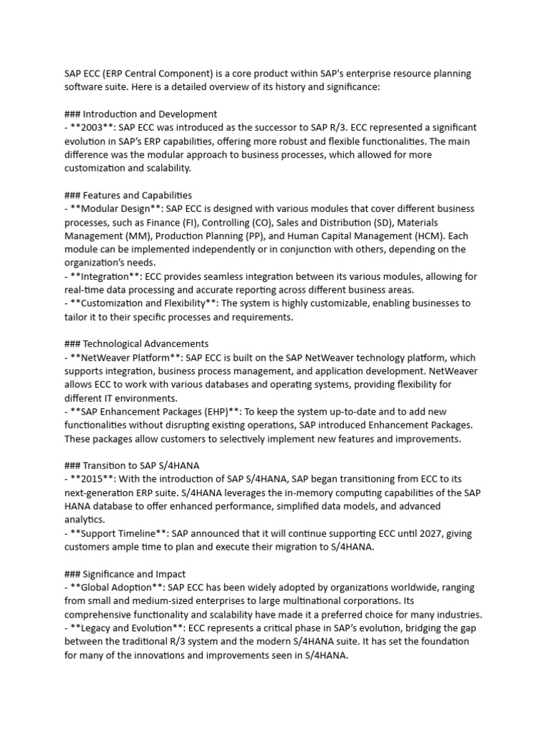 01 SAP History | PDF | Enterprise Resource Planning | Computing