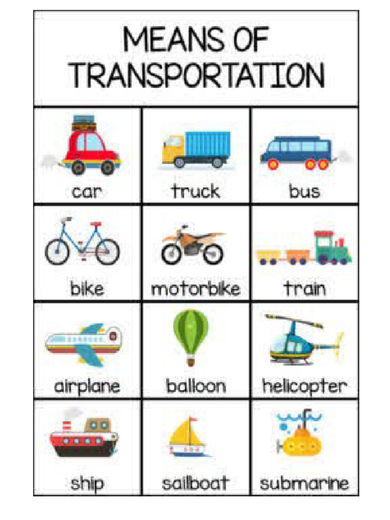 Means of Transportation | PDF