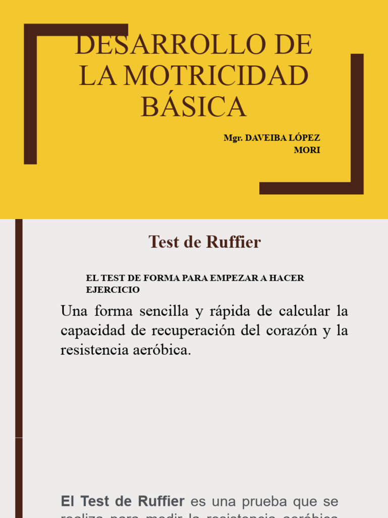 4ta Exposición - Test de Ruffier | PDF
