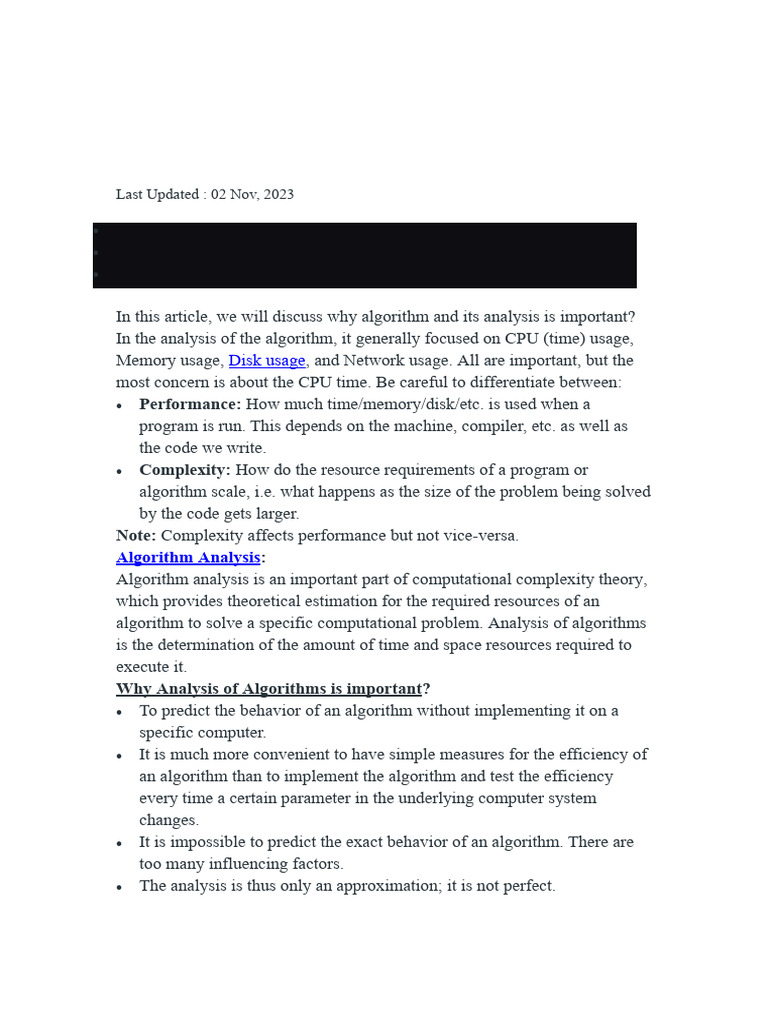 How To Analyse Loops For Complexity Analysis of Algorithms | PDF | Time ... How To Analyse Loops For Complexity Analysis of Algorithms | PDF | Time ...