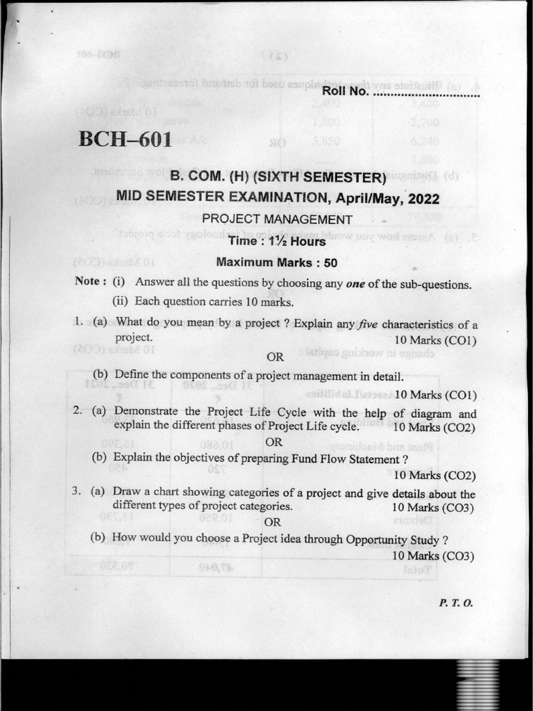 6TH Sem Mid Term Bcom Hons. 2022 April May | PDF | Bonds (Finance) | Governance